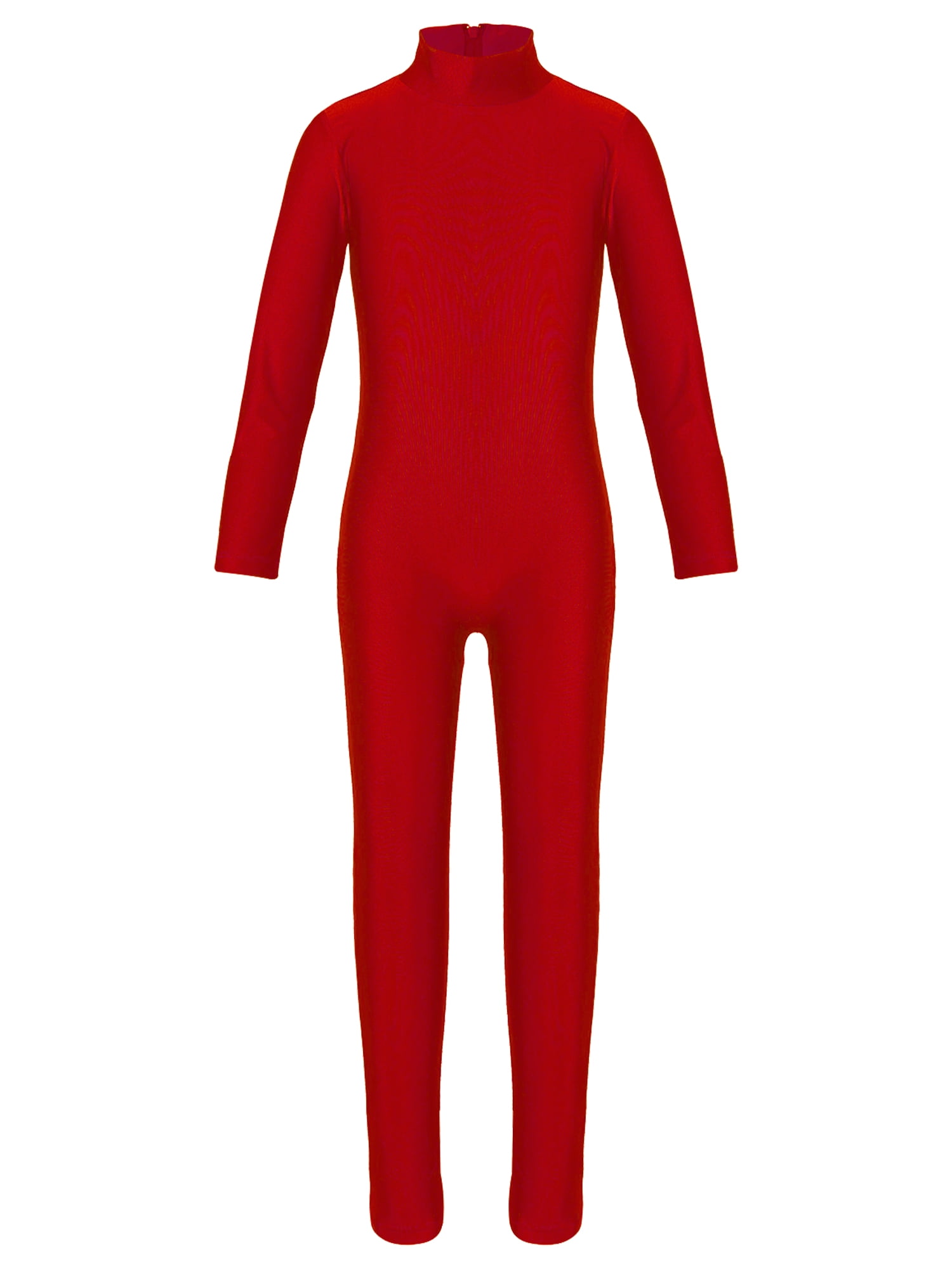 Moggemol Kids Girls Long Sleeve Dance Outfit Full Length Unitard ...