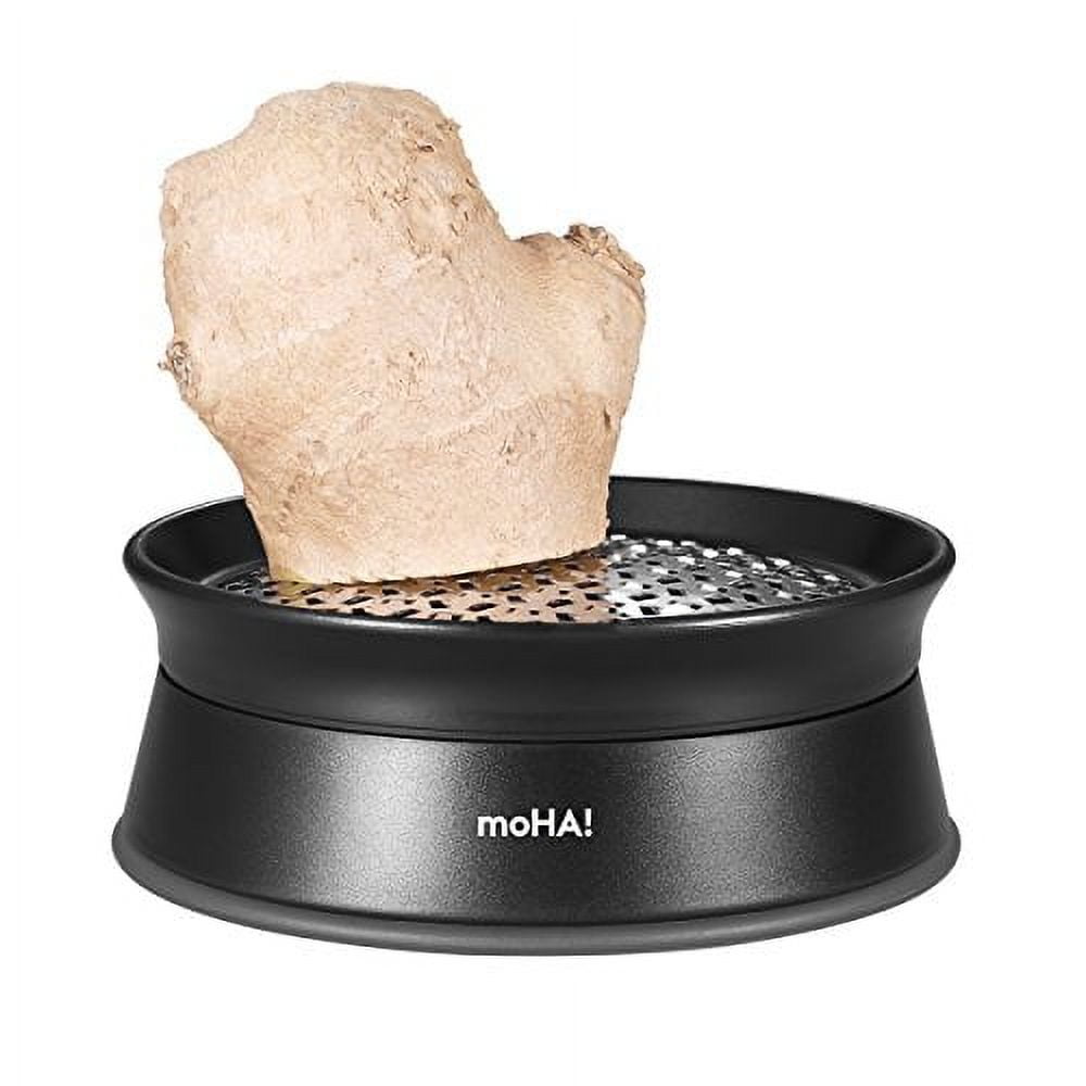 Moha Rotating Ginger Grater, 4-Inch, Black - Walmart.com
