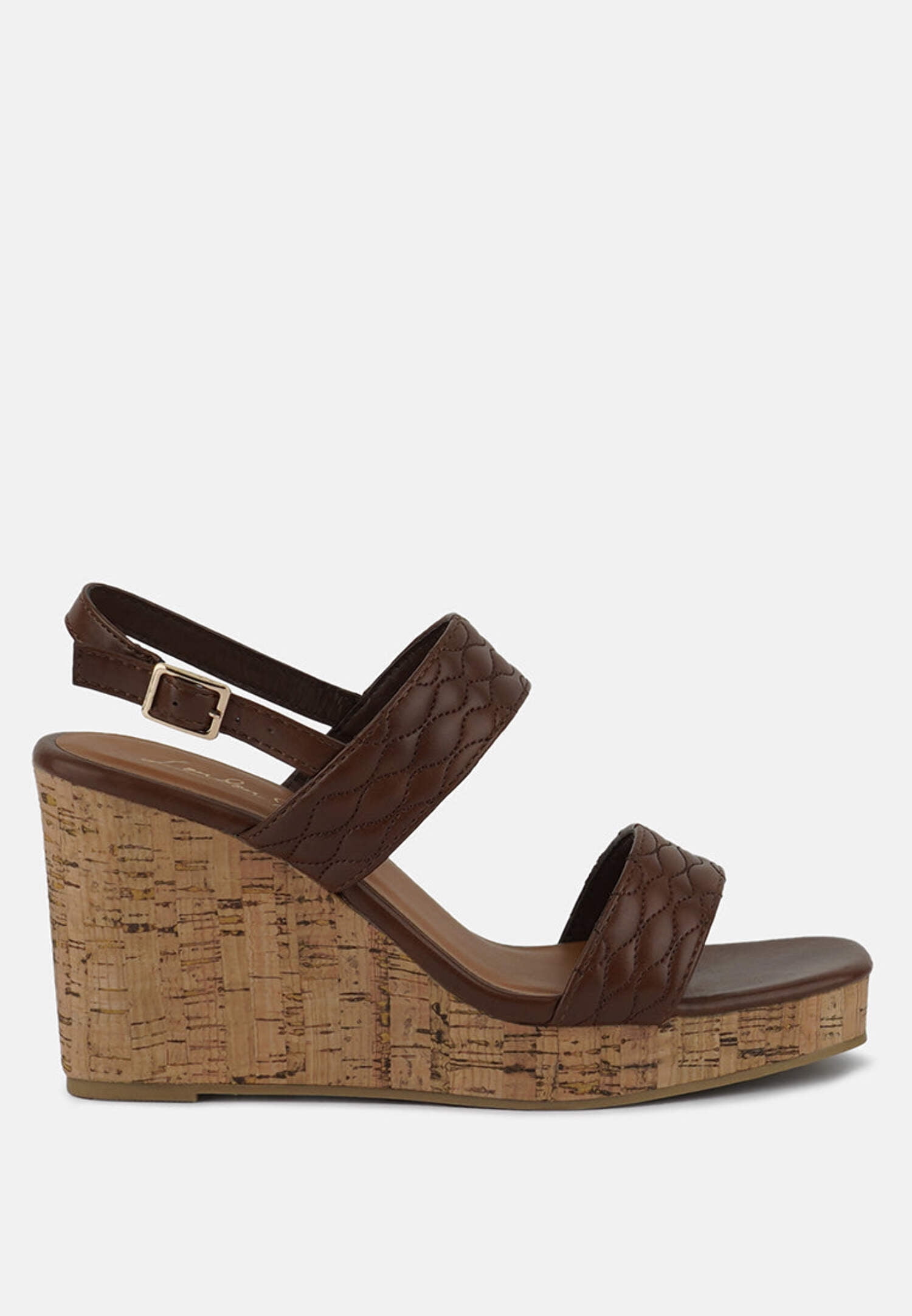 Mohana Quilted High Wedge Heel Sandals - Walmart.com