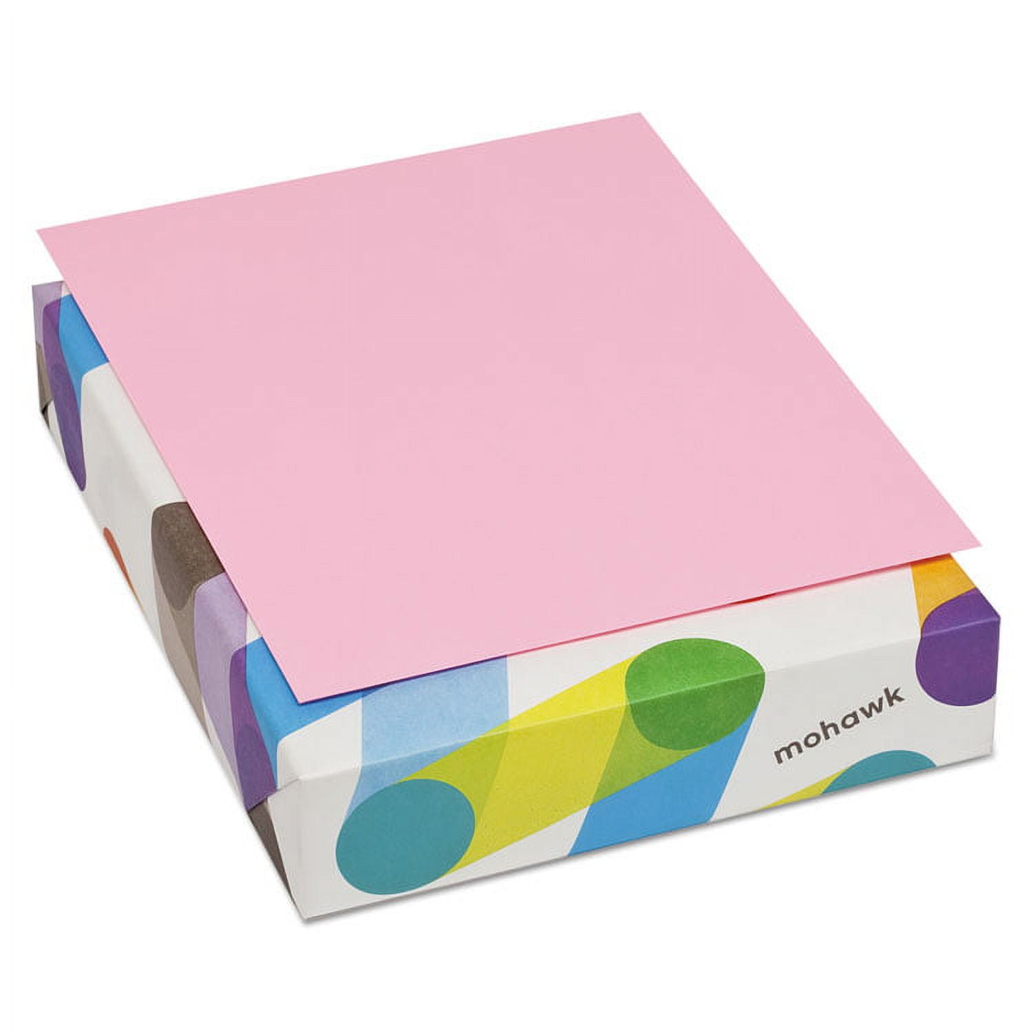 Mohawk BriteHue Multipurpose Colored Paper 20lb 8 1/2 x 11 Ultra Pink ...