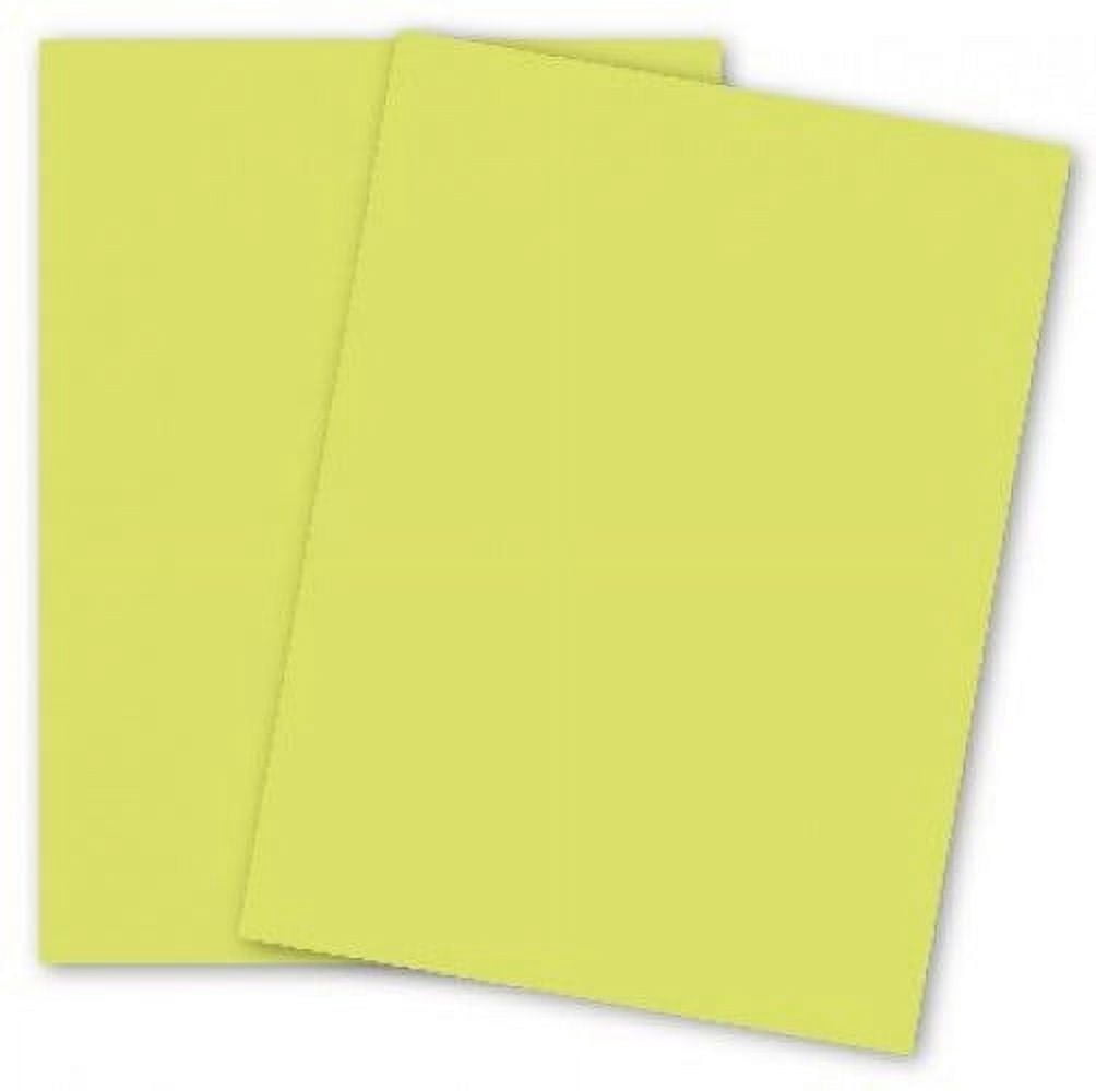 Mohawk BriteHue - ULTRA LEMON - 11 x 17 Card Stock Paper - 65lb Cover ...