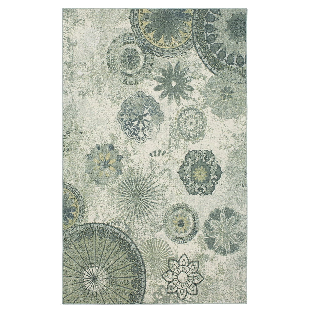 Mohawk Home Alexa Medallion Area Rug, Gray, 6'x9' - Walmart.com