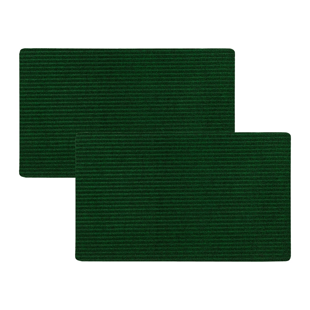 Mohawk Home All Purpose Polyester 2 Piece Ribbed Mat, Green, 1' 6" x 2 ...