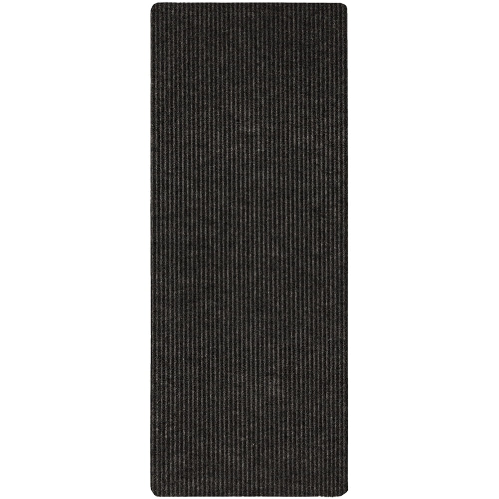 Mohawk Home All Purpose Polyester Ribbed Mat, Charcoal, 2' x 5 ...