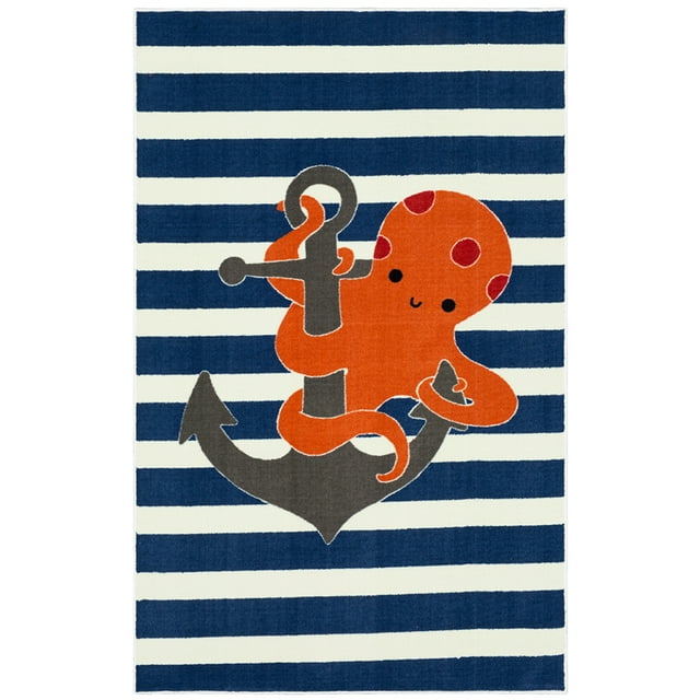 Mohawk Home Aurora (Kids) Little Octopus Multi Printed Area Rug, 7'6 ...