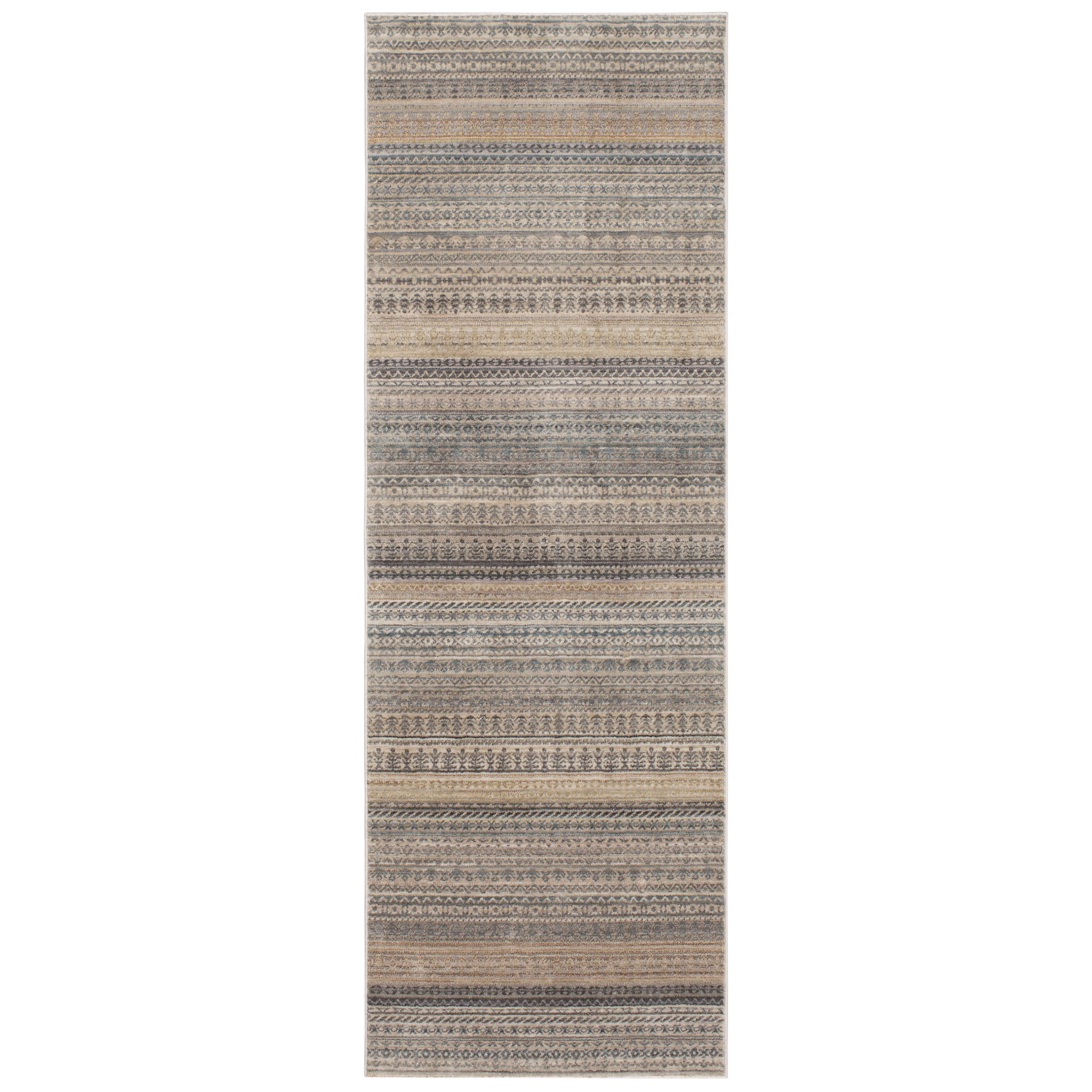 Mohawk Home Bali Stripe Low Pile Latex Backed Stain and Fade Resistant ...