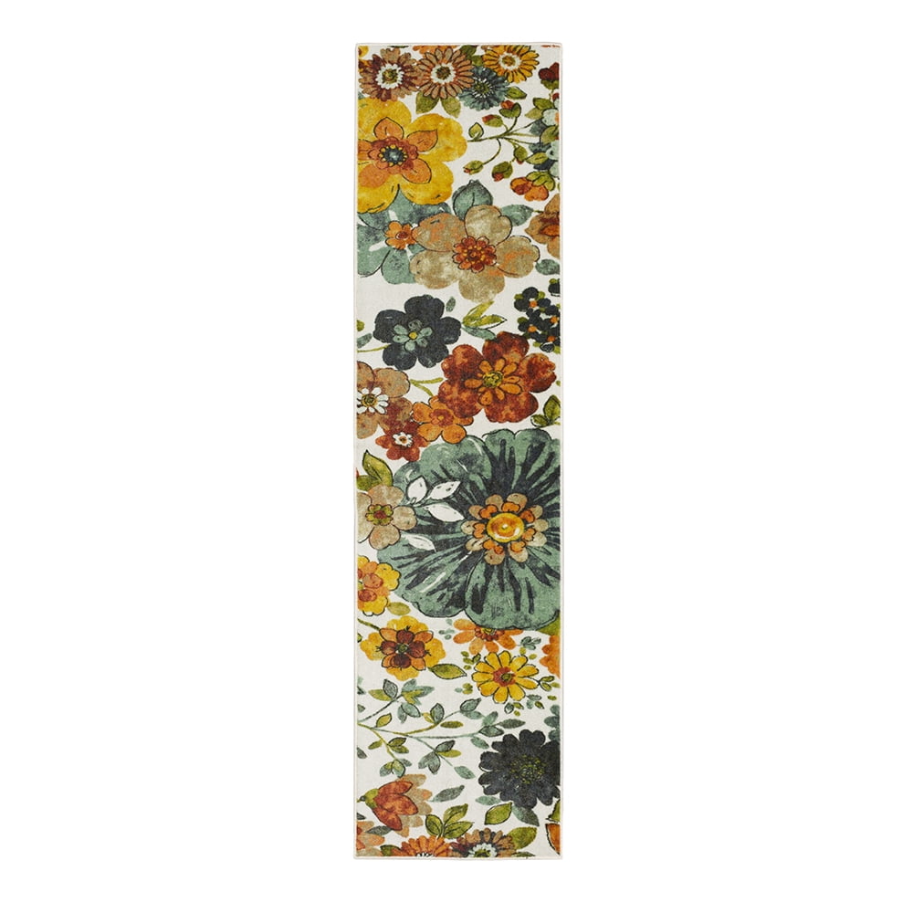Free Shipping! Mohawk Home Blossoms Floral Runner 2' x 8' Multi ...