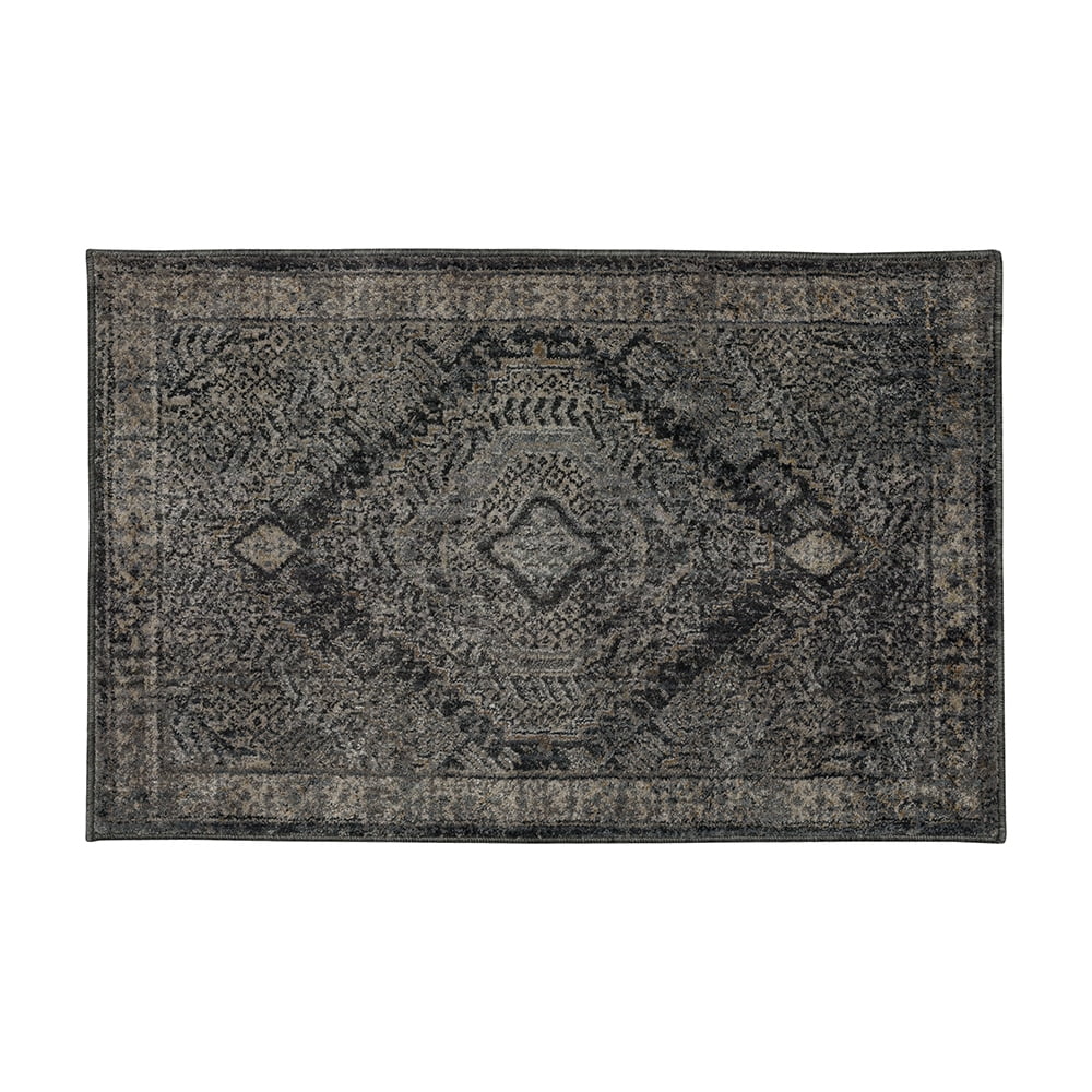 Mohawk Home Briarwood Grey Area Rug - Medallion Design - 1 11 x 3 ...