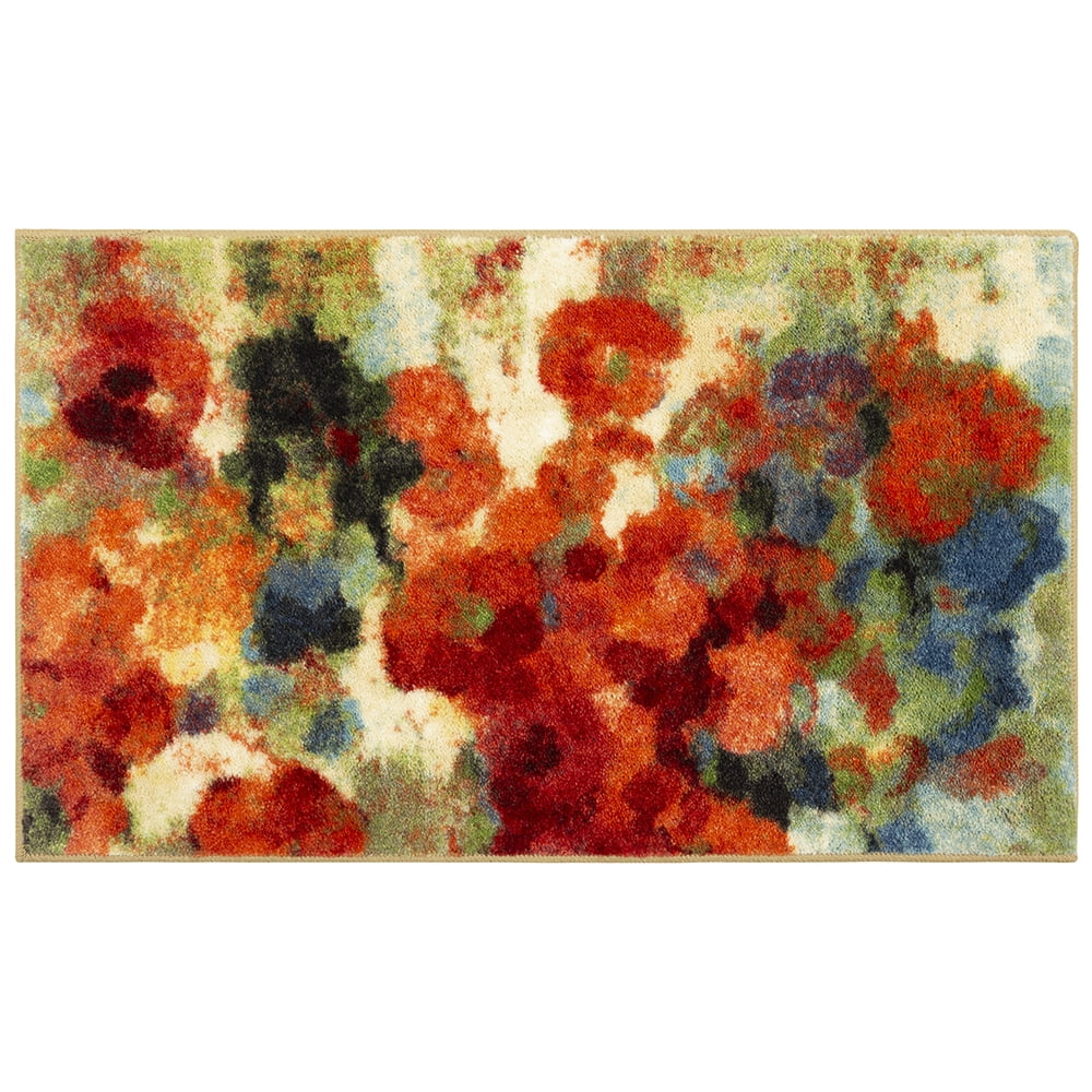 Mohawk Home Colorful Garden Printed Indoor Nylon Area Rug, Multi, 1' 8 ...