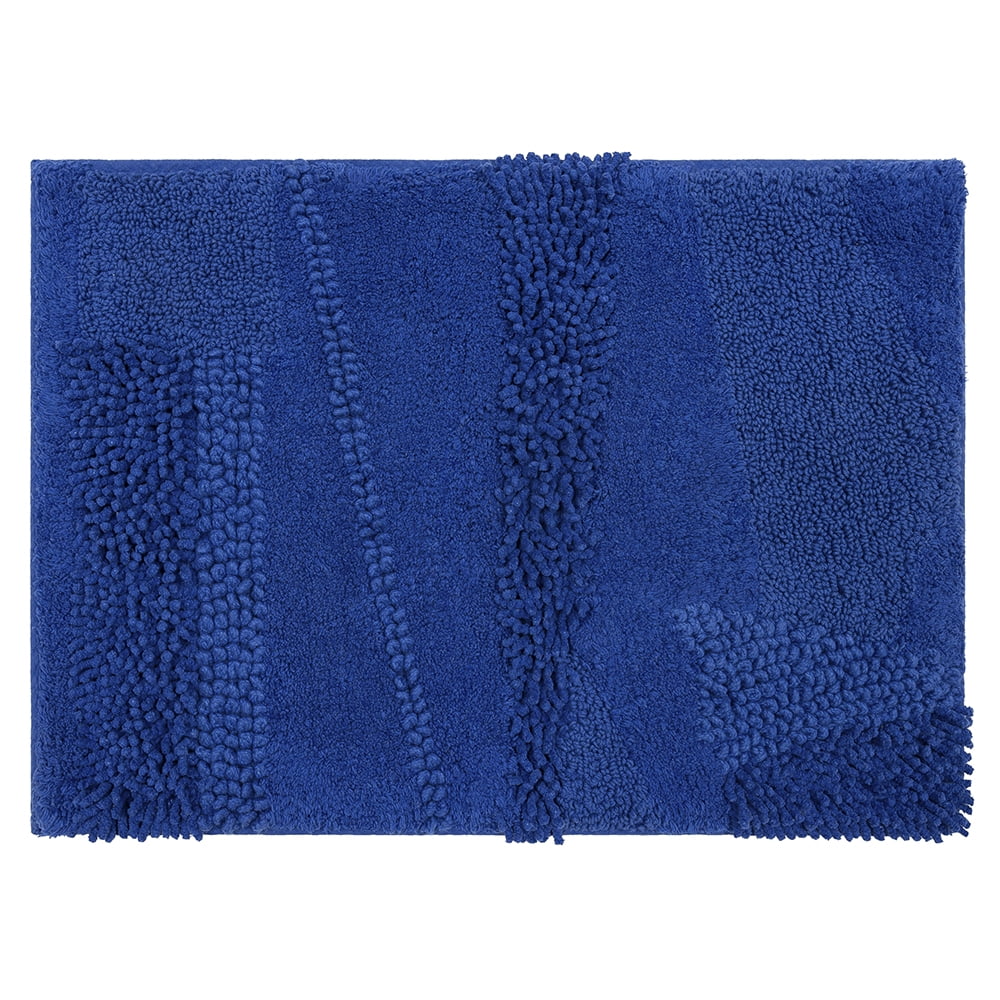 Mohawk Home Composition Cotton Bath Mat, Fiesta Cobalt, 2' 3" x 3' 9 ...