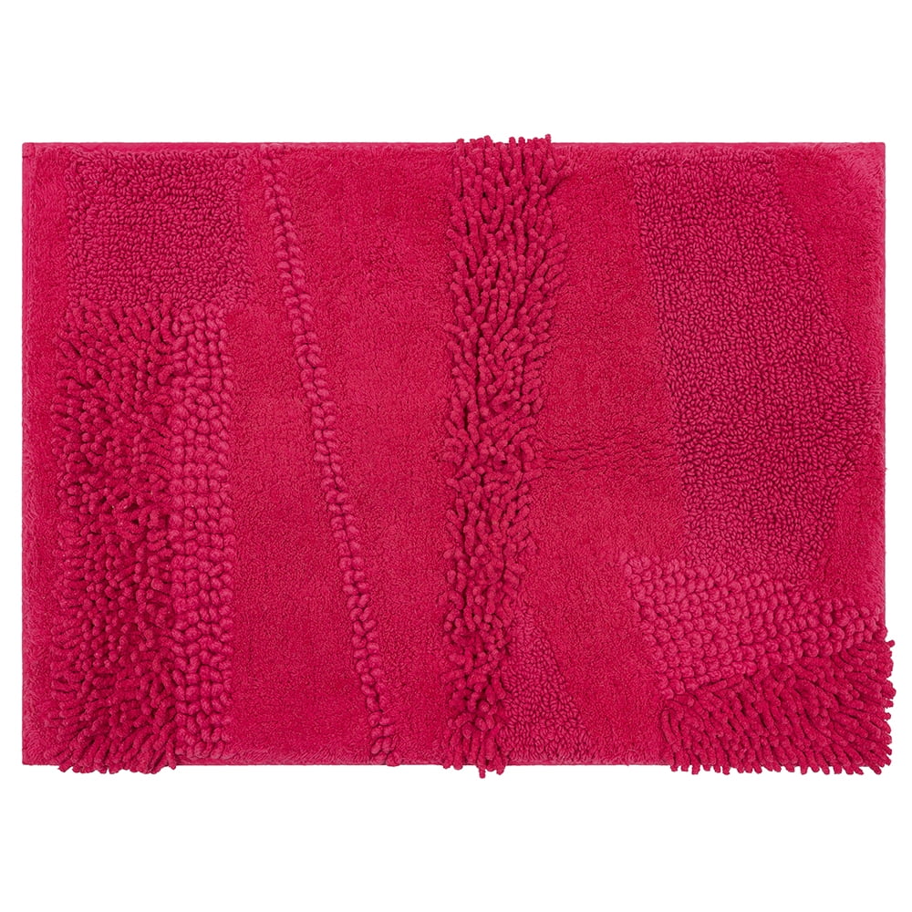 Mohawk Home Composition Cotton Bath Mat, Fiesta Fuschia, 1' 5" x 2 ...