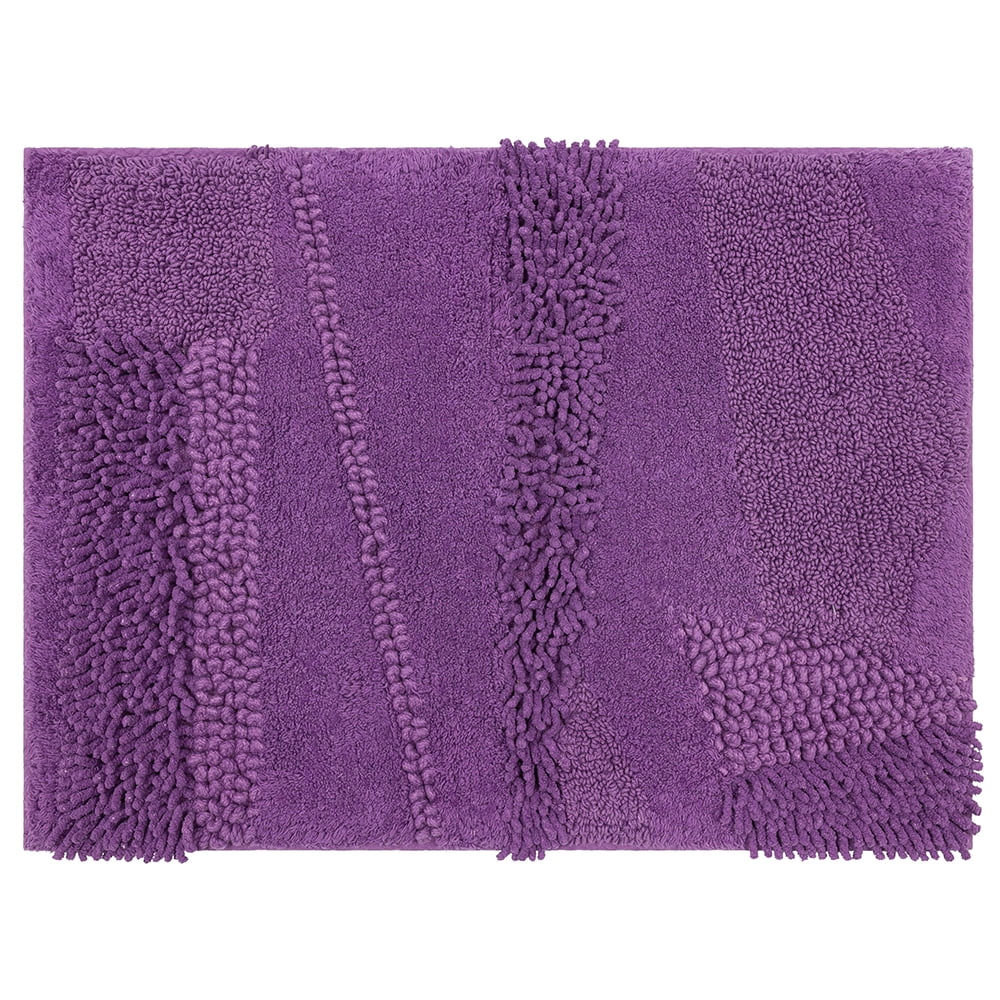 Mohawk Home Composition Cotton Bath Mat, Fiesta Violet, 1' 9" x 2' 10 ...