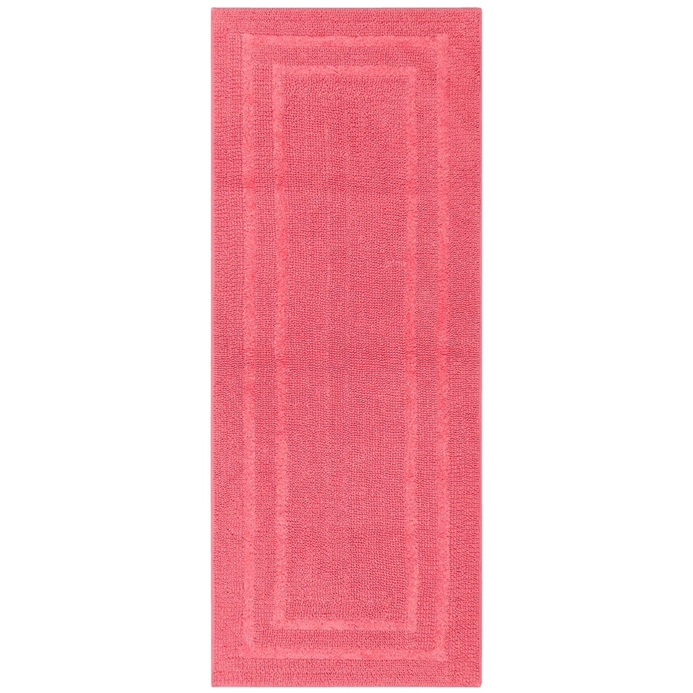 Mohawk Home Cotton Reversible Bath Mat, Fiesta Coral Rose, 24" x 60 ...