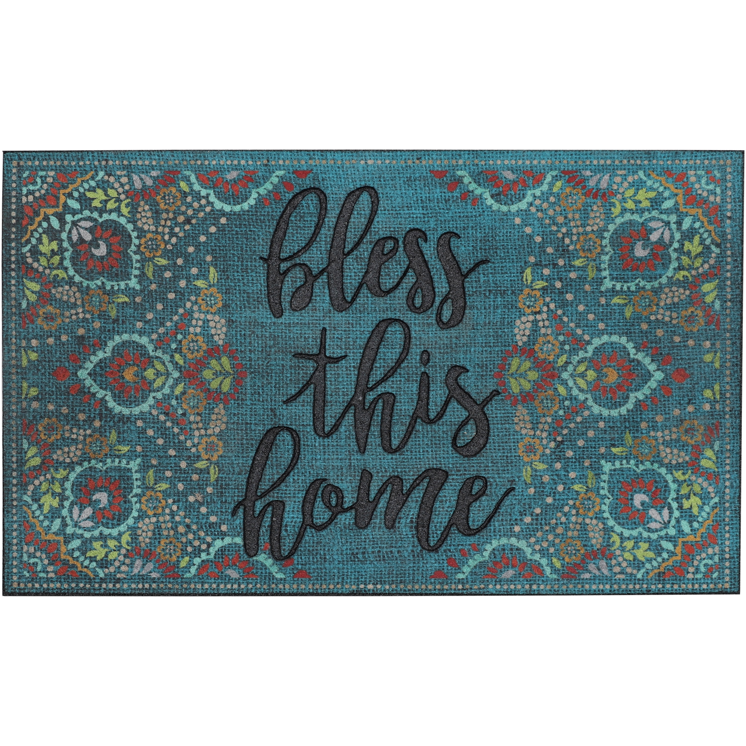 Mohawk Home Doorscapes Mat Mystic Home Mat Scatter, 1'6"x2'6", Teal ...