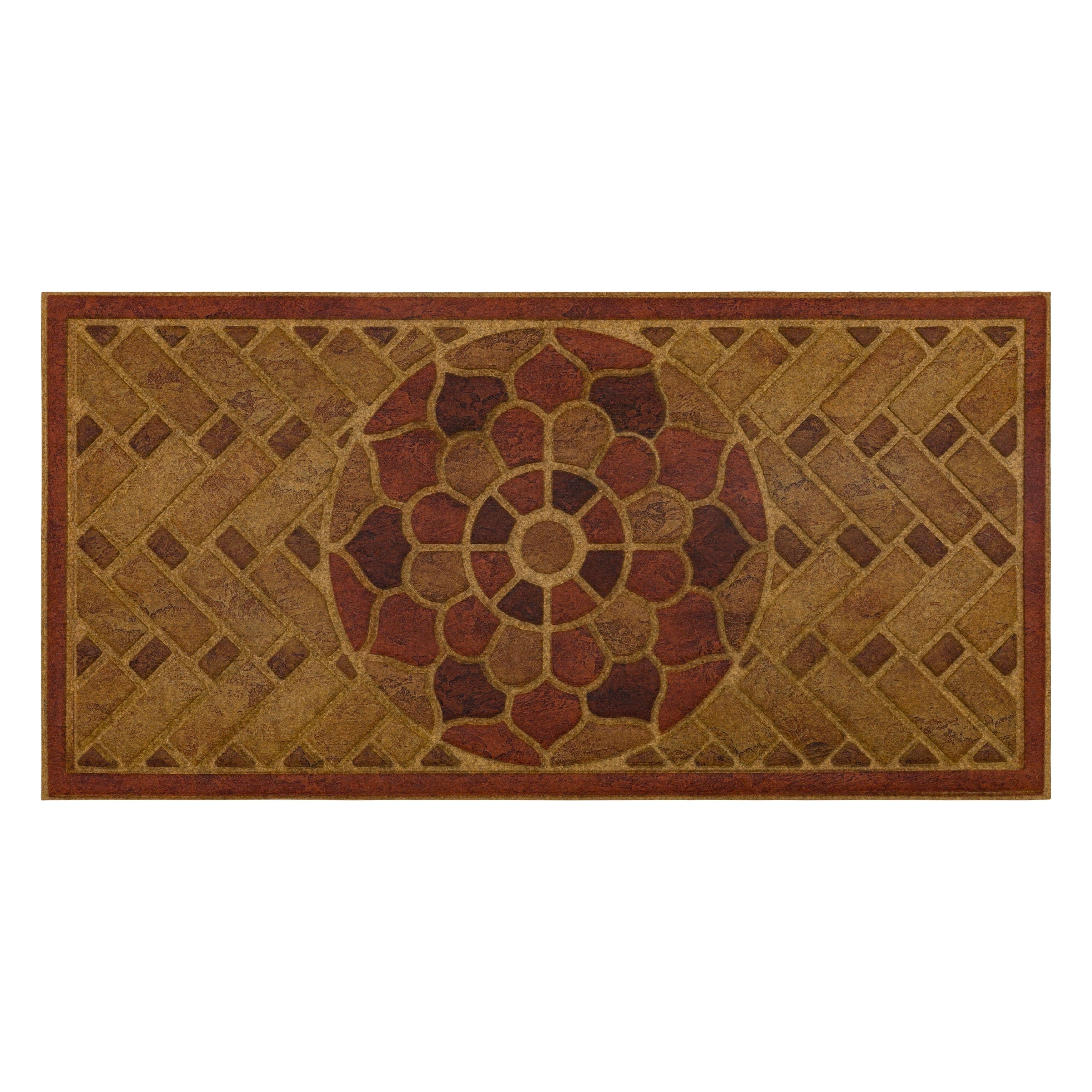 Mohawk Home Entry Recycled Rubber Non-Slip Indoor Outdoor Stoney ...