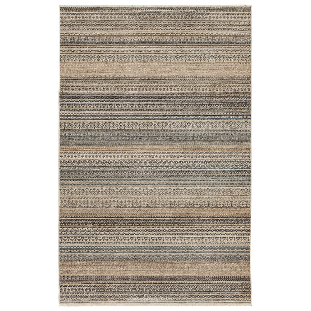 Free Shipping! Mohawk Home Guildford Striped Beige Area Rug 6'x9' Soft ...