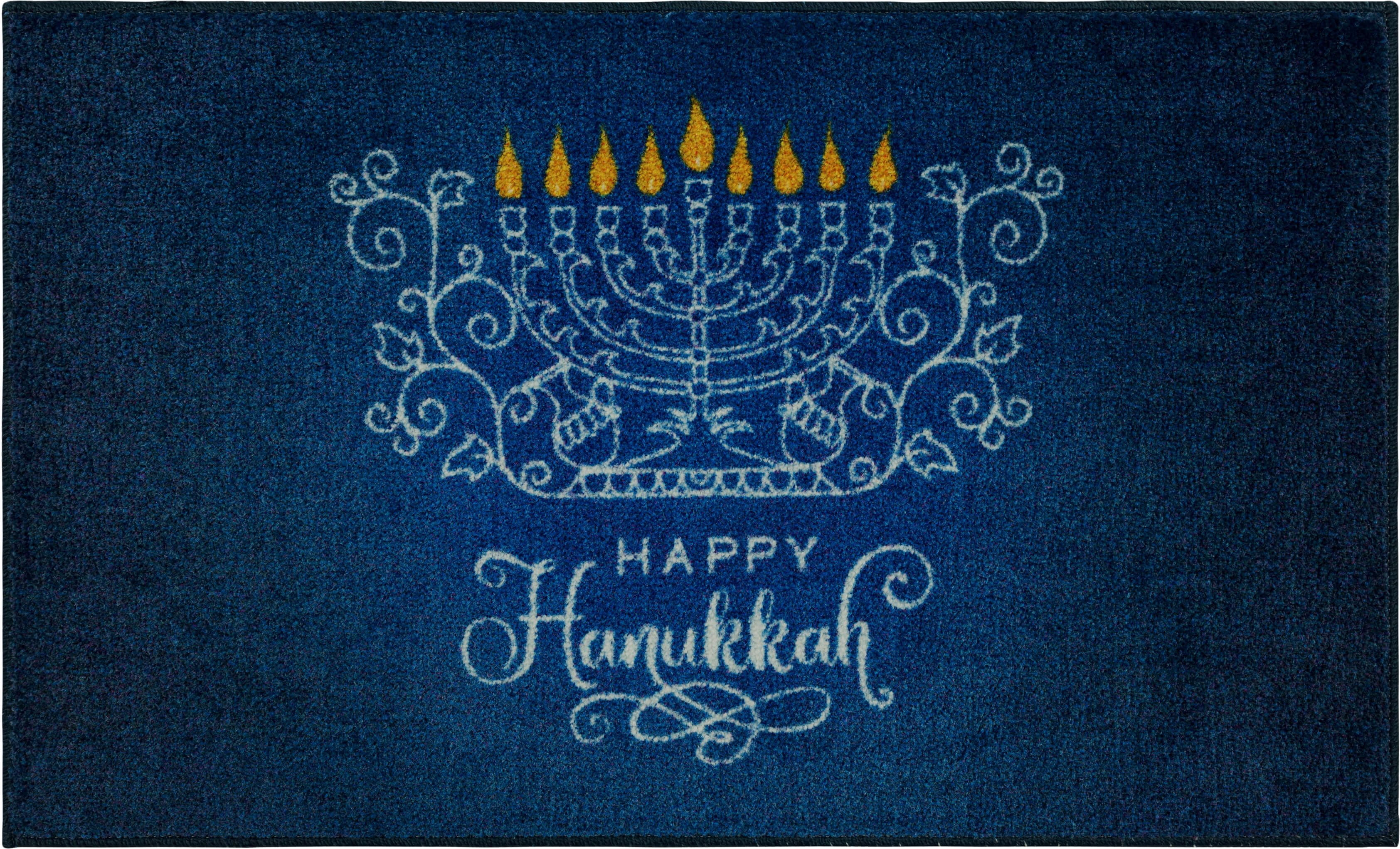 Mohawk Home Happy Hanukkah Menorah Accent Rug, 2' x 3' 4" - Walmart.com