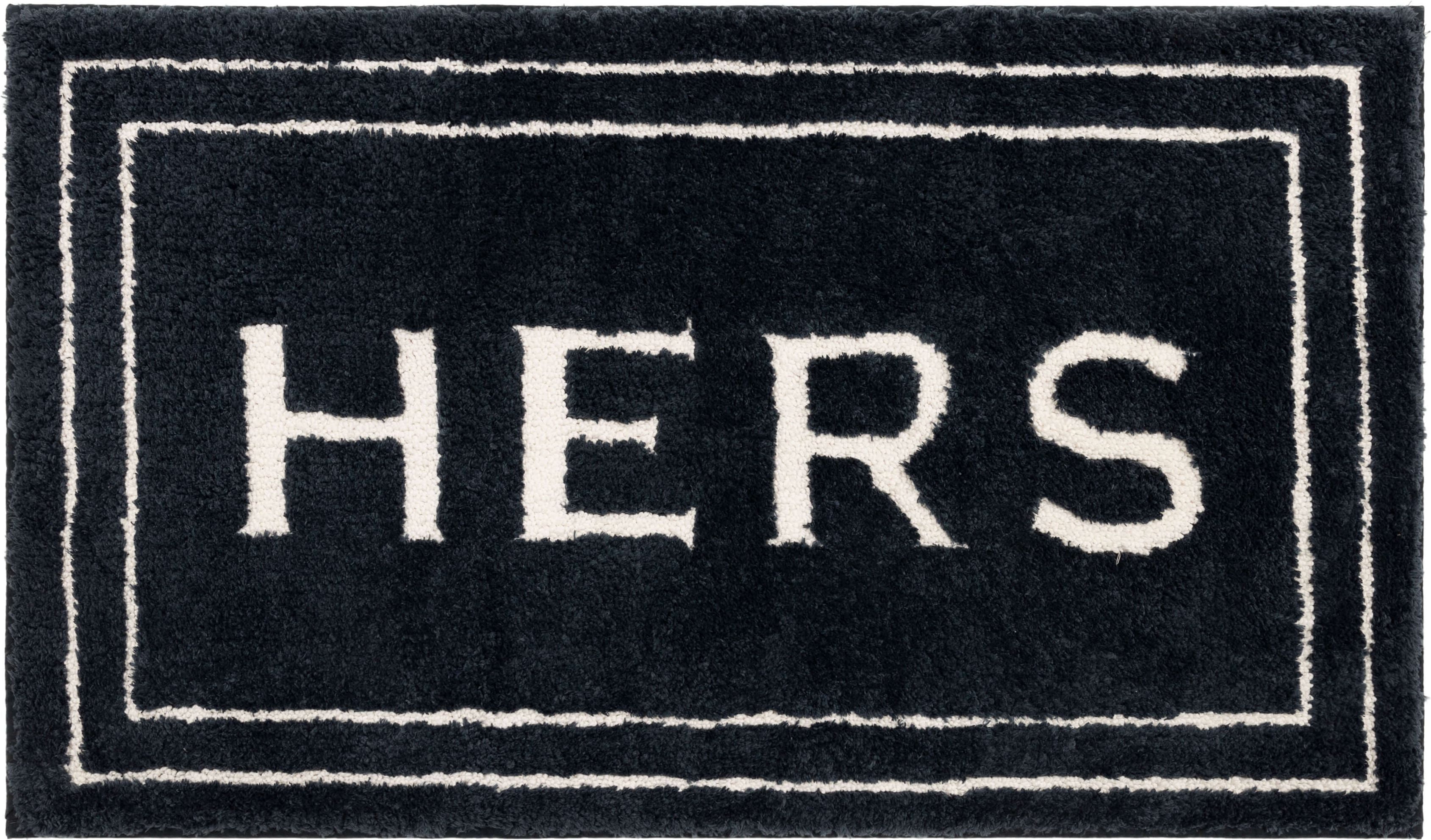 Mohawk Home Hers Knitted Plush Pile Washable Polyester Non-Slip Bath Mat, Indigo, 1'5" x 2 ...