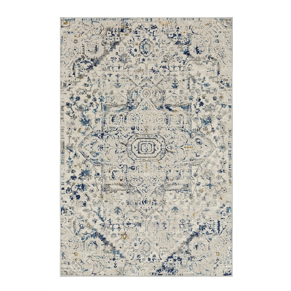 Mohawk Home Icarus Indoor Woven Area Rug, Blue, 6' x 9' - Walmart.com