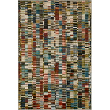Better Homes & Gardens Spice Grid Area Rug, Red, 5' x 7' - Walmart.com
