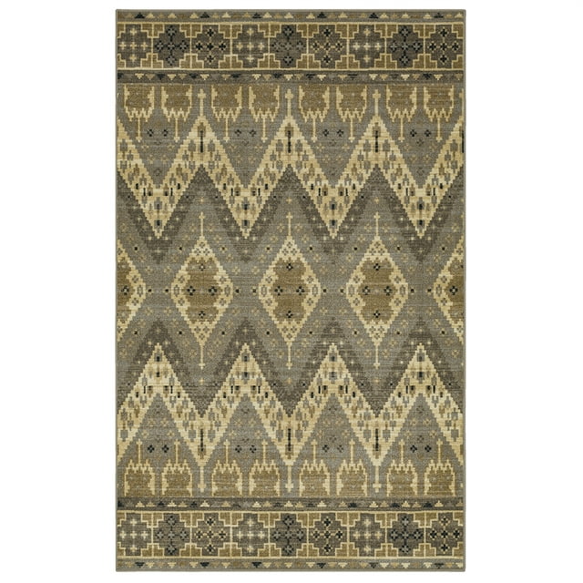 Mohawk Home Jackson Geo Grey Area Rug, 6' x 9' - Walmart.com
