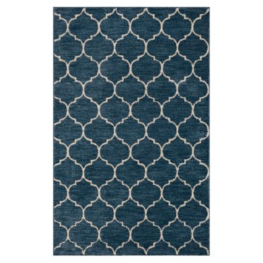 Mohawk Home Aurora Monterey Stripe Blue Printed Area Rug, 7'6"x10 ...