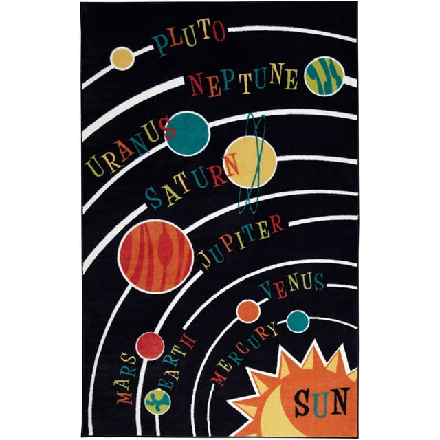 Mohawk Home Kids Interactive Solar System Printed Area Rug - Walmart.com