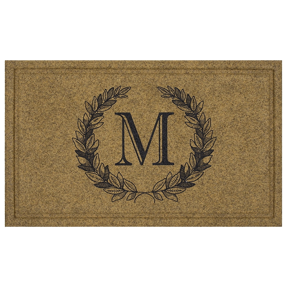 Mohawk Home Laurel Monogram M Doormat - All Weather - Walmart.com