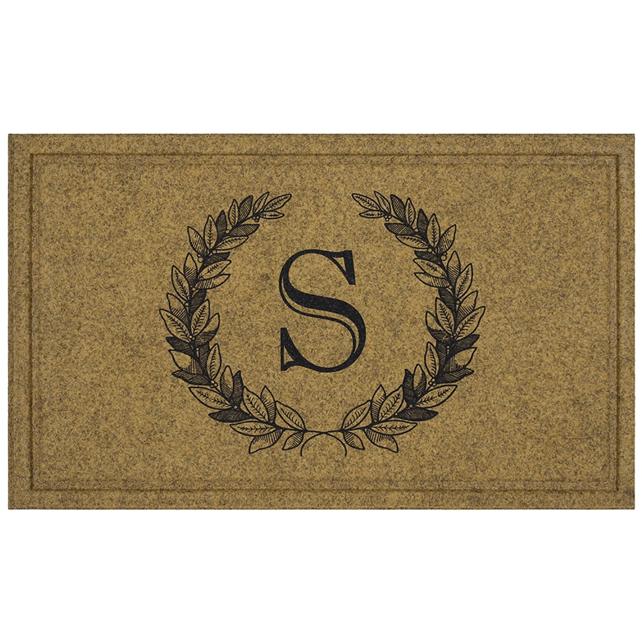 Mohawk Home Laurel Monogram S Low Pile Printed Faux Coir All Weather ...