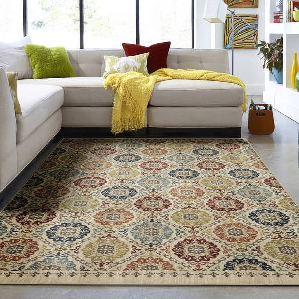 Mohawk Home Lifeguard Floral Medallion Runner - Walmart.com