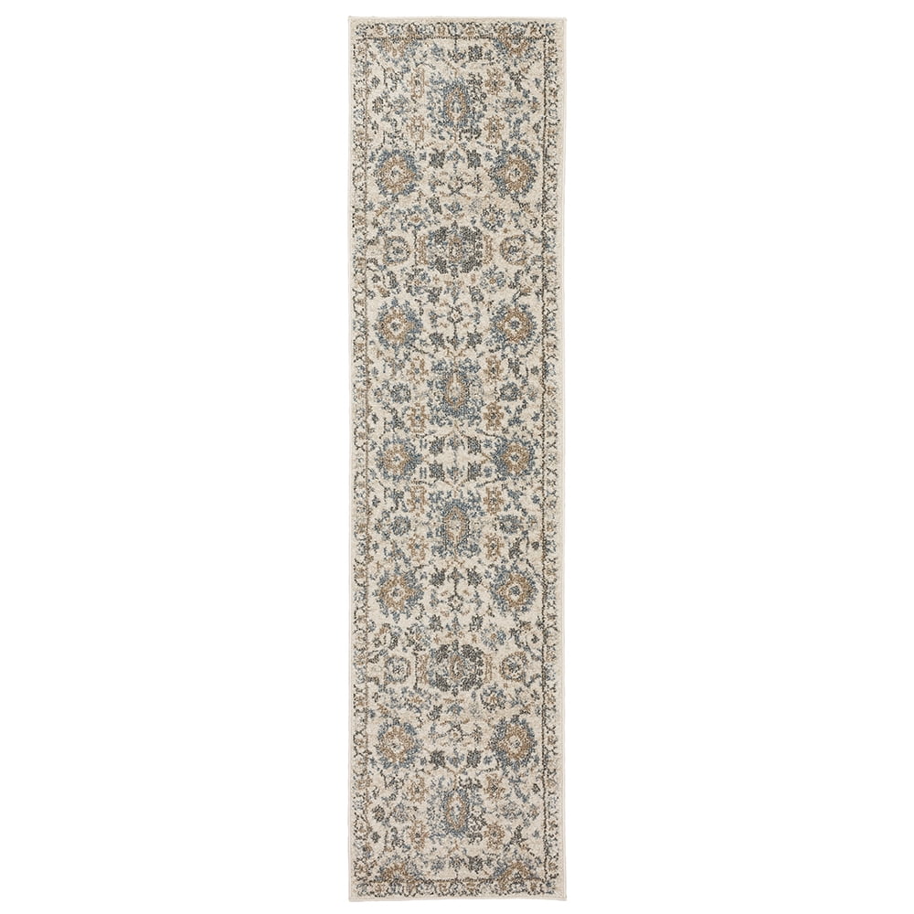 Mohawk Home Miles Ornamental Runner Rug - Grey - 111 x 8 Polypropylene ...