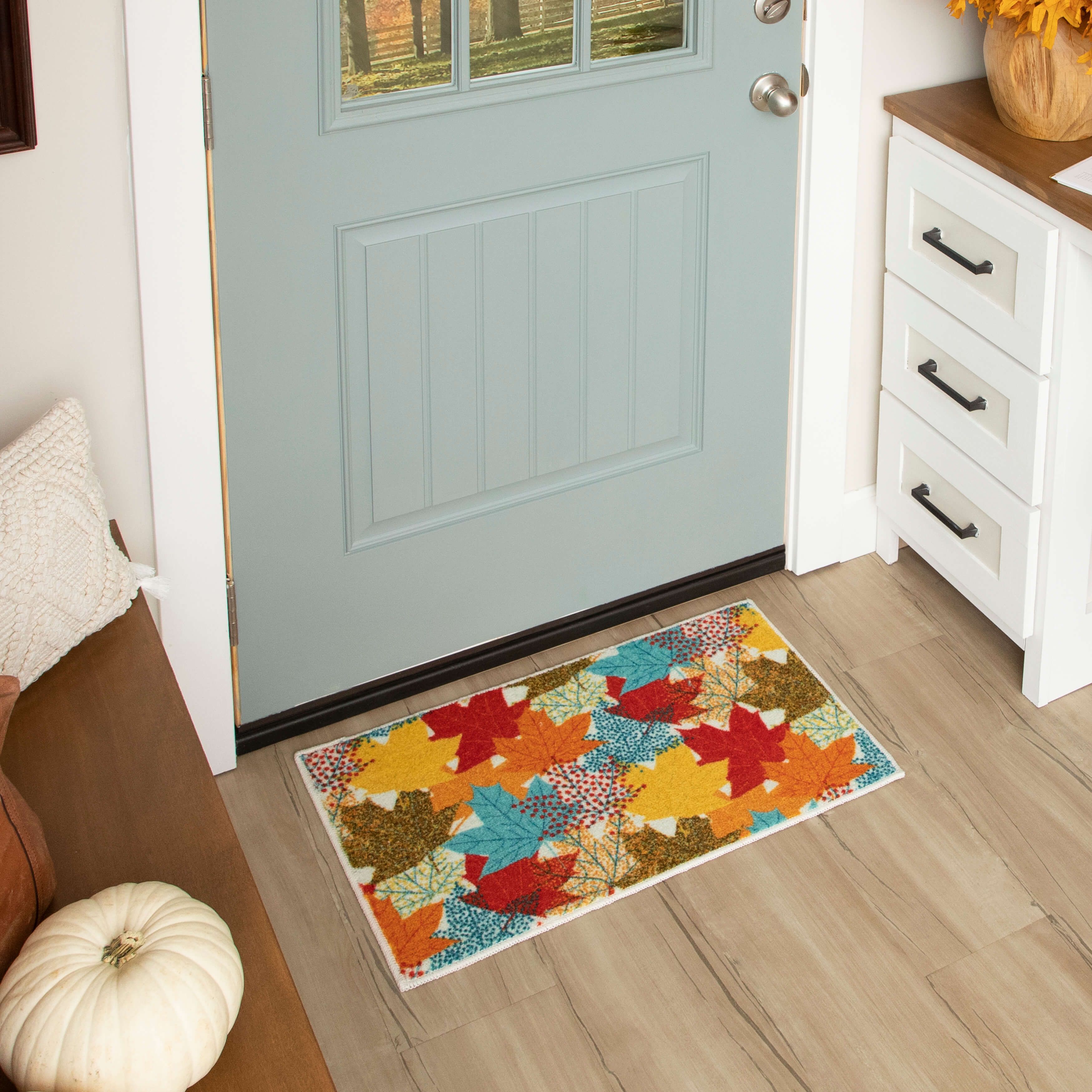 Mohawk Home Multi-Colored Fall Leaves Accent Rug, 18" x 30" - Walmart.com