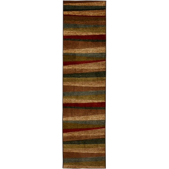 Mohawk Home New Wave Mayan Sunset Sierra Contemporary Striped Printed ...