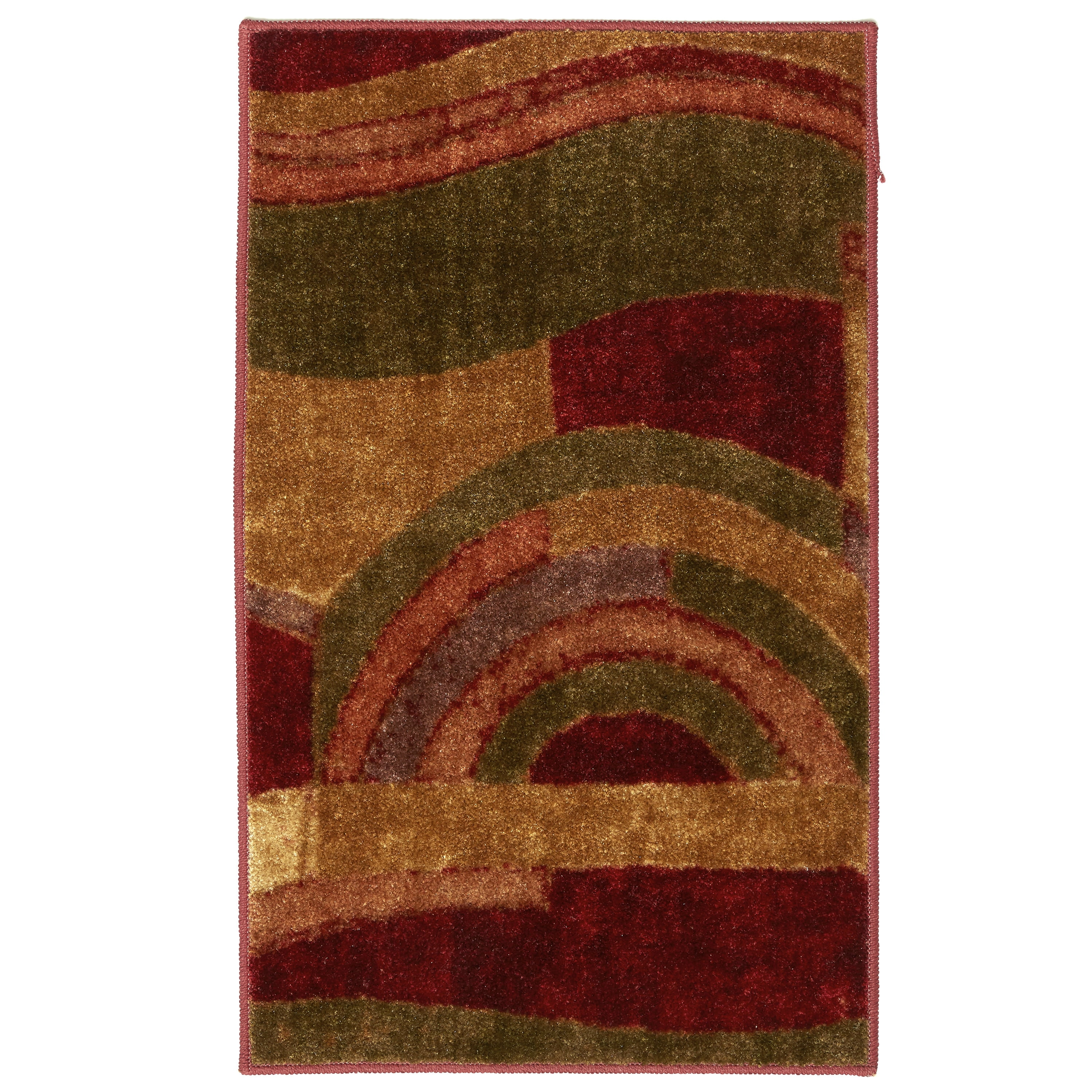 Mohawk Home New Wave Printed Picasso Wine Accent Rug, Red, 1' 8" x 2 ...
