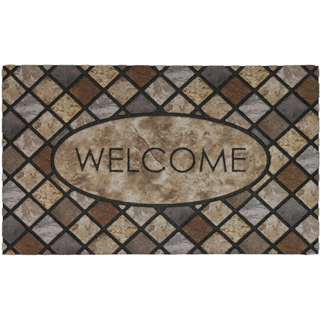 Mohawk Home Oval Stone Polyester Doormat, Beige, 18" x 30" - Walmart.com