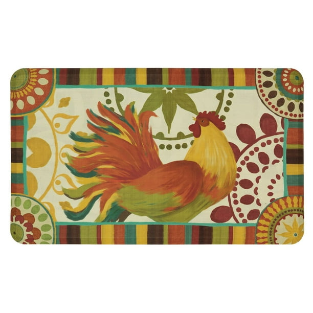 Mohawk Home Painted Spice Rooster Dri- Pro Comfort Kitchen Mat, 18 Mohawk Home Painted Spice Rooster Dri- Pro Comfort Kitchen Mat, 18