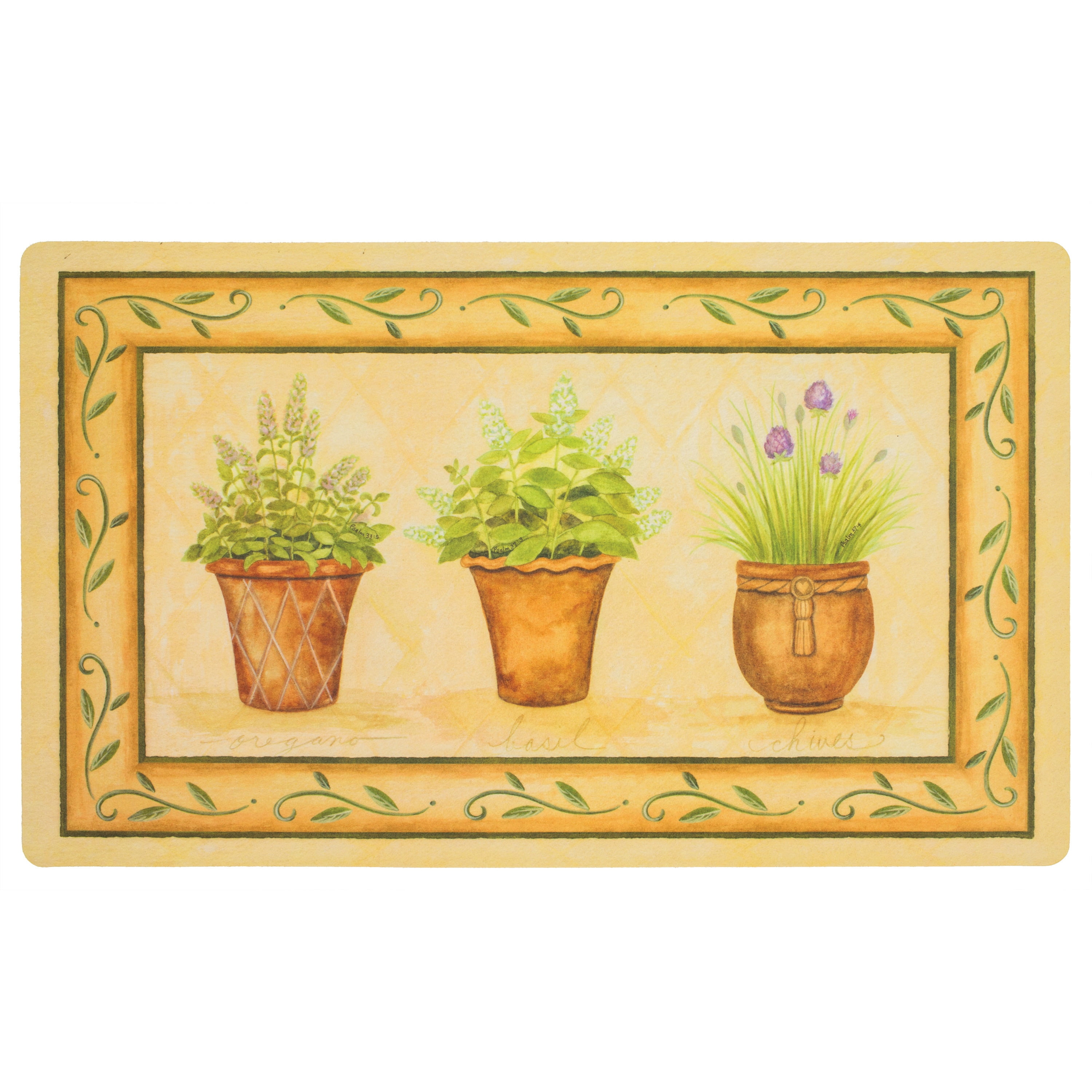Mohawk Home Potted Herb Garden Comfort Kitchen Mat, 18" x 30" - Walmart.com