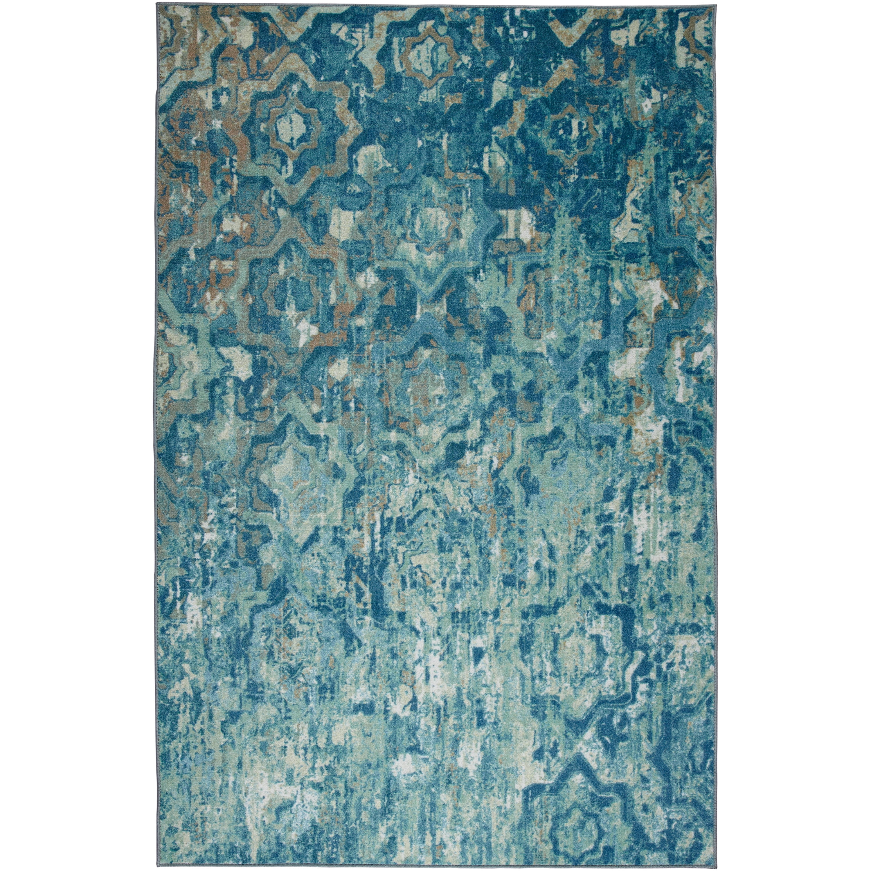 Mohawk Home Prismatic Bodhi Blue Area Rug - 8x10 Abstract Rug - Walmart.com