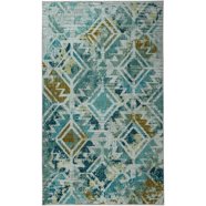 Mohawk Home New Wave Whinston Multi Printed Area Rug, 7'6"x10', Teal ...