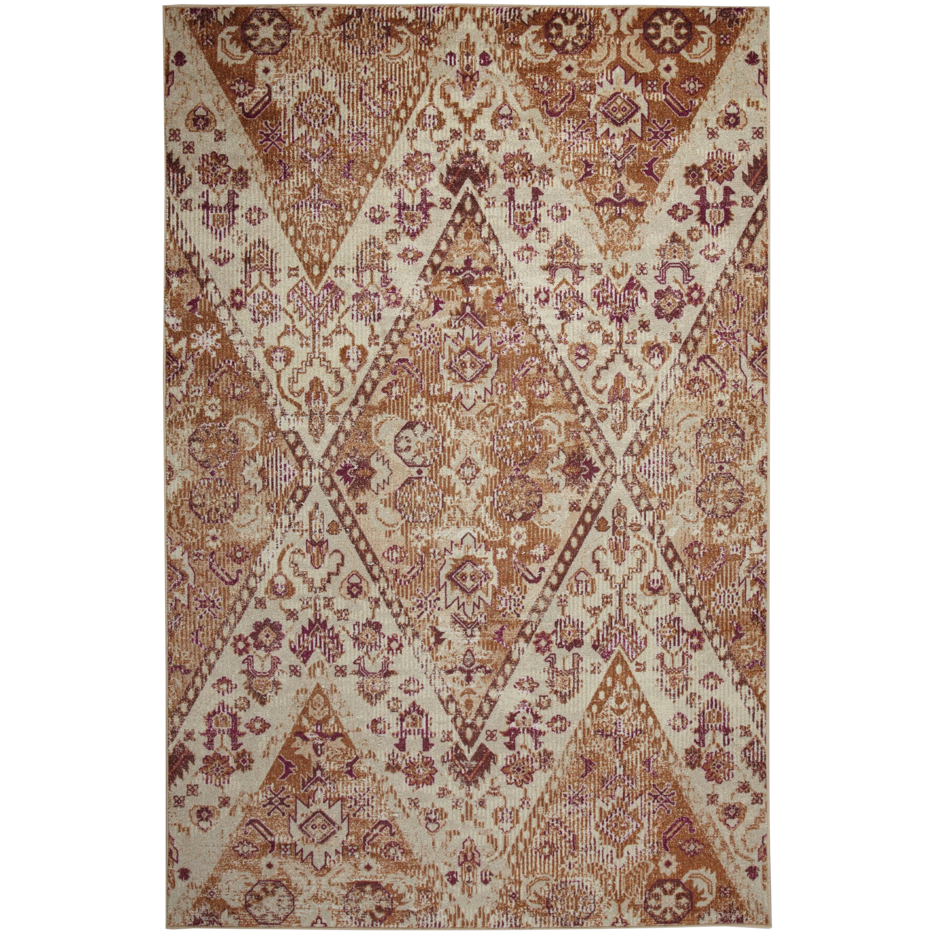 Mohawk Home Prismatic Glasgow Spice Contemporary Ornamental Moroccan ...