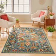 Mohawk Home New Wave Whinston Multi Printed Area Rug, 7'6"x10', Teal ...