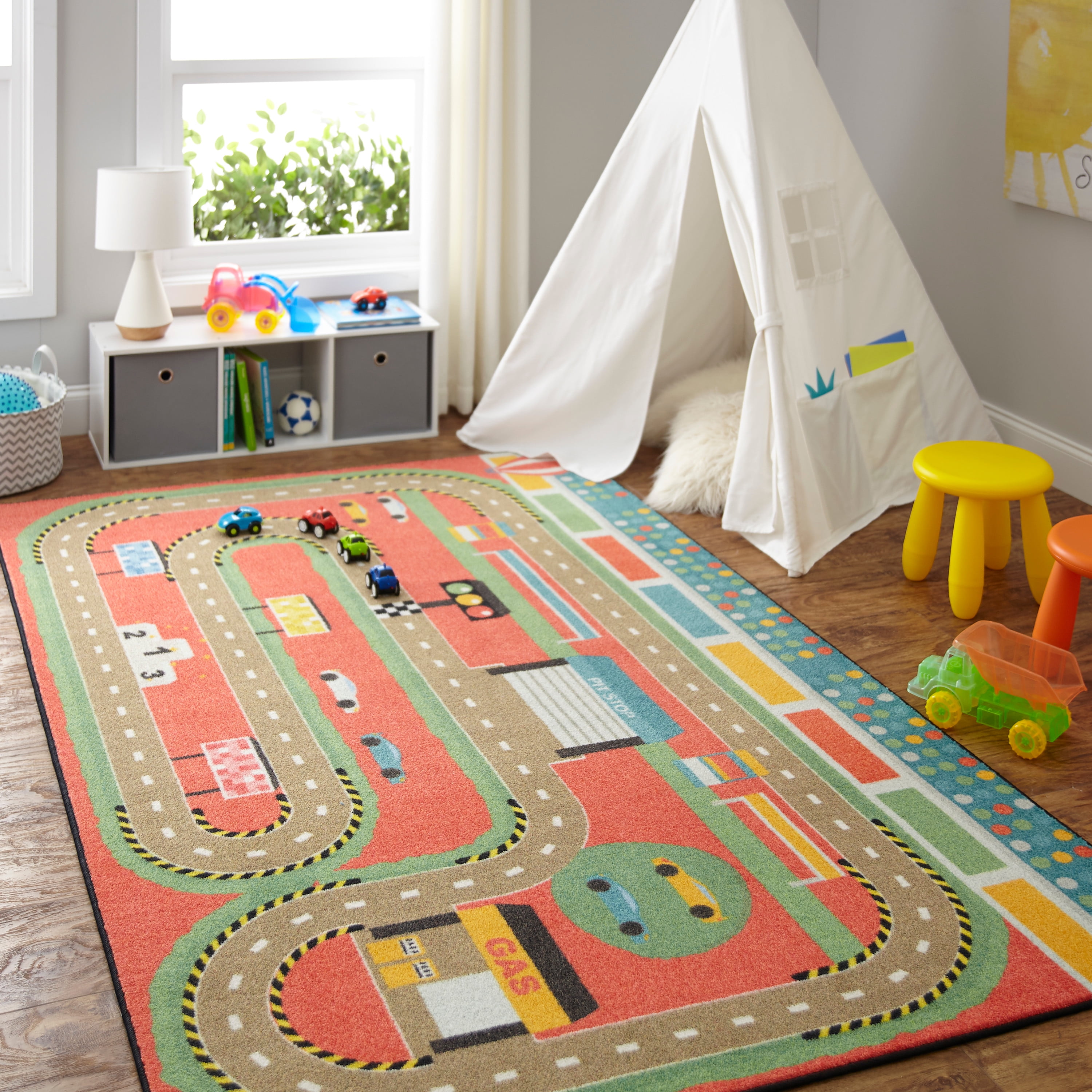 Mohawk Home Prismatic Race Track Play Multi Transitional Theme Kids ...