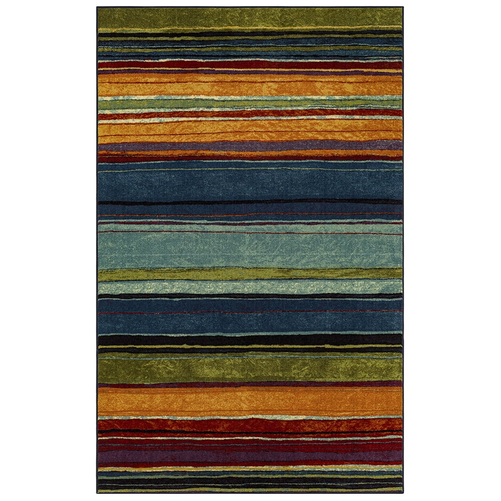 Mohawk Home Rainbow Area Rug - Striped Multi-color 4 x 6 Rug - Walmart.com