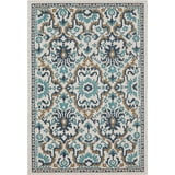 Mohawk Home Ravello Outdoor Area Rug, Blue, 4' x 5' 6" - Walmart.com