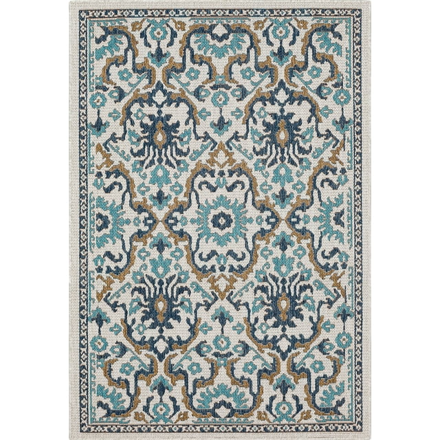 Mohawk Home Ravello Outdoor Area Rug, Blue, 5' 3" x 7' 6" - Walmart.com