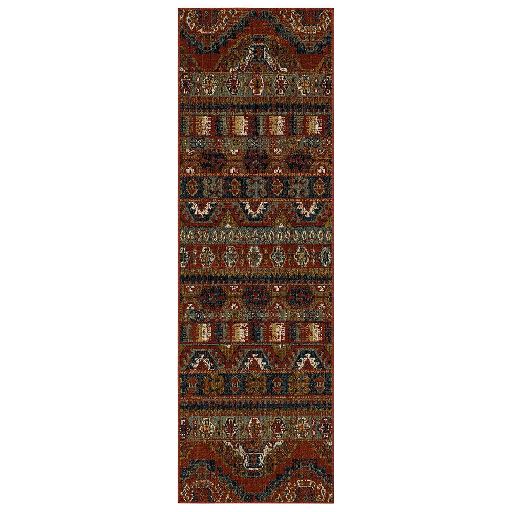 Mohawk Home Shaftesbury Woven Indoor Runner Rug, Red, 2' 6