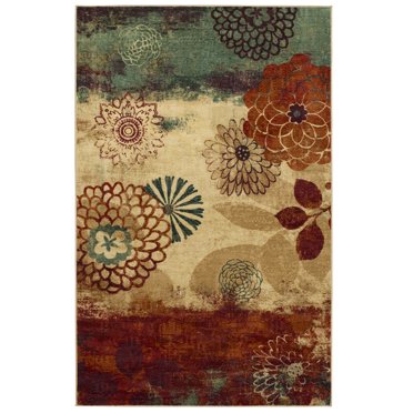 Mohawk Home New Wave Whinston Multi Printed Area Rug, 7'6"x10', Teal ...