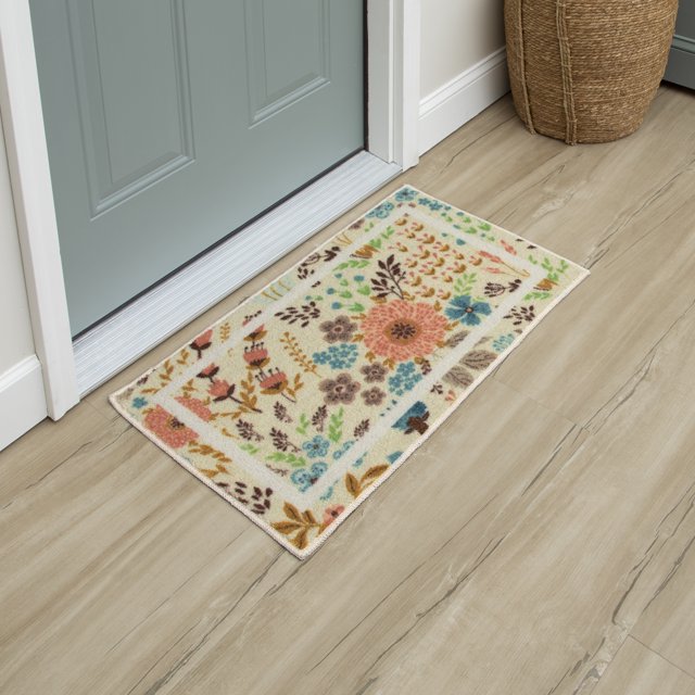 Mohawk Home Summer Floral Precision Printed Kitchen Rug, Multi, 1' 6" X ...