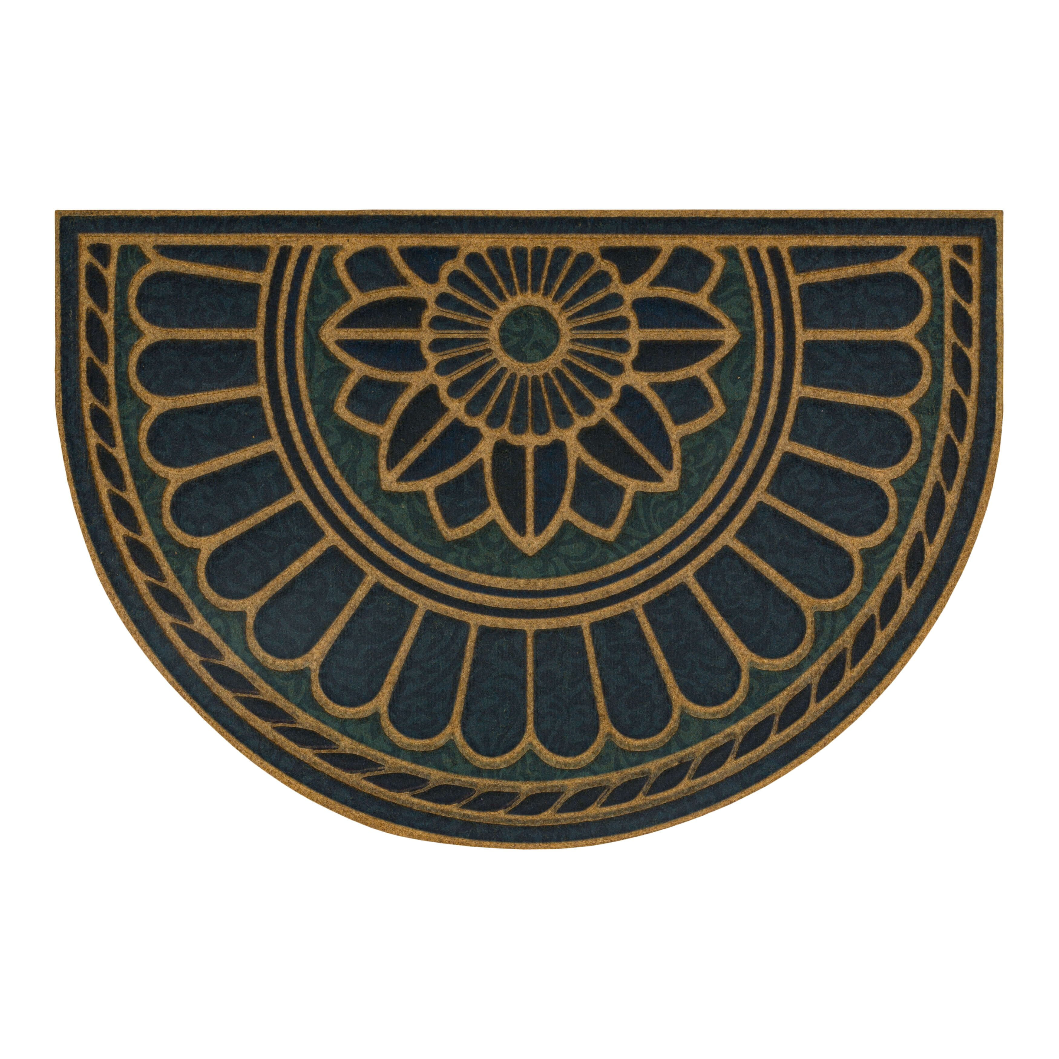 Mohawk Home Swirl Style Outdoor Polyester Door Mat, Denim, 2' X 3 ...