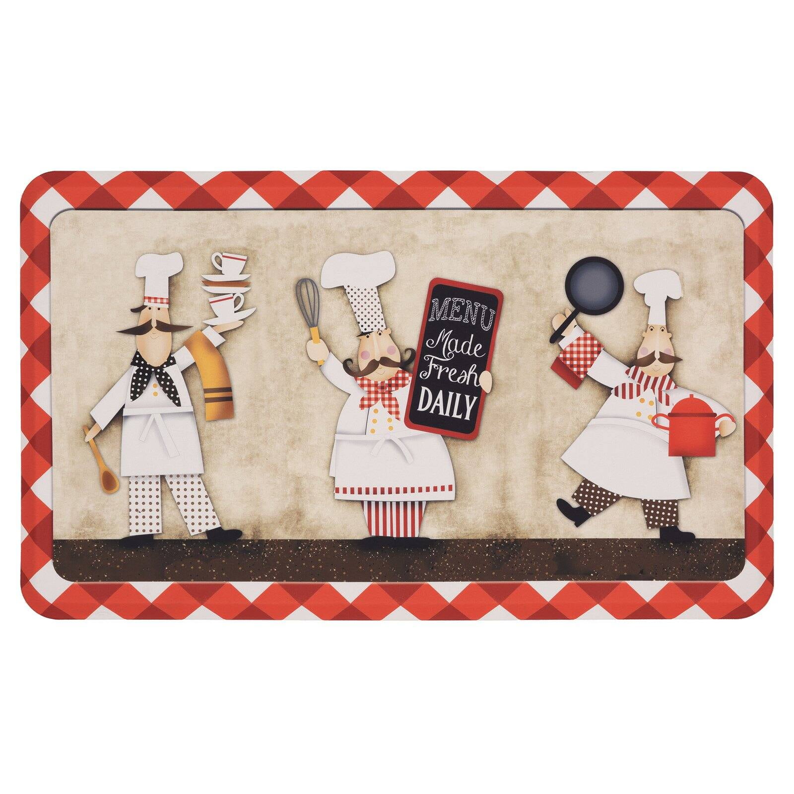 Mohawk Home Three Panel Chefs Dri- Pro Comfort Kitchen Mat, 18" x 30 ...